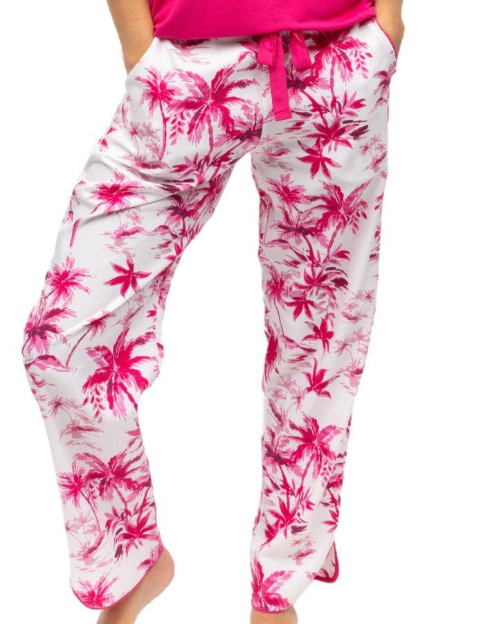 Cyberjammies Haley Pyjama Bottoms - White Palm Print