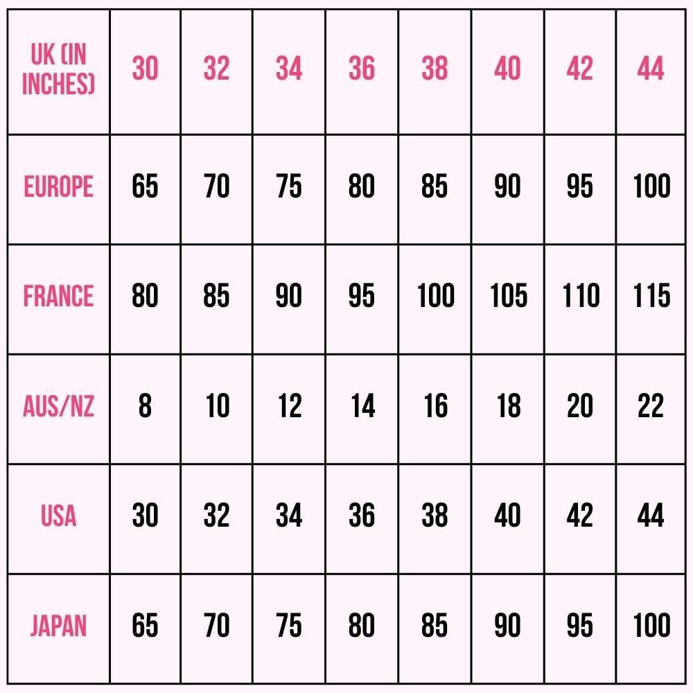 Fantasie Bra Fitting Size Guide - Belle Lingerie | Belle Lingerie